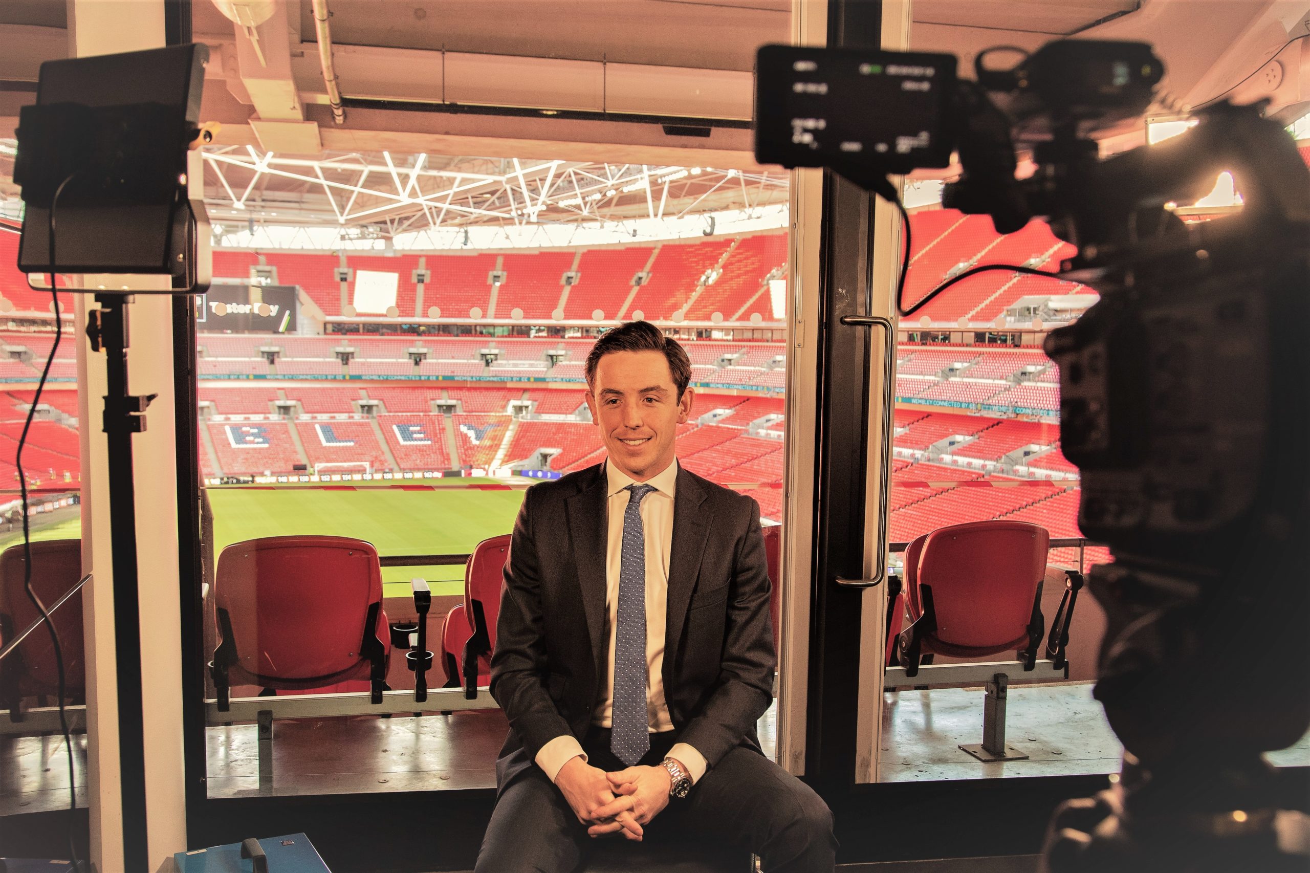 Craig Harris sports law interview at Wembley Stadium - Furnival Chambers